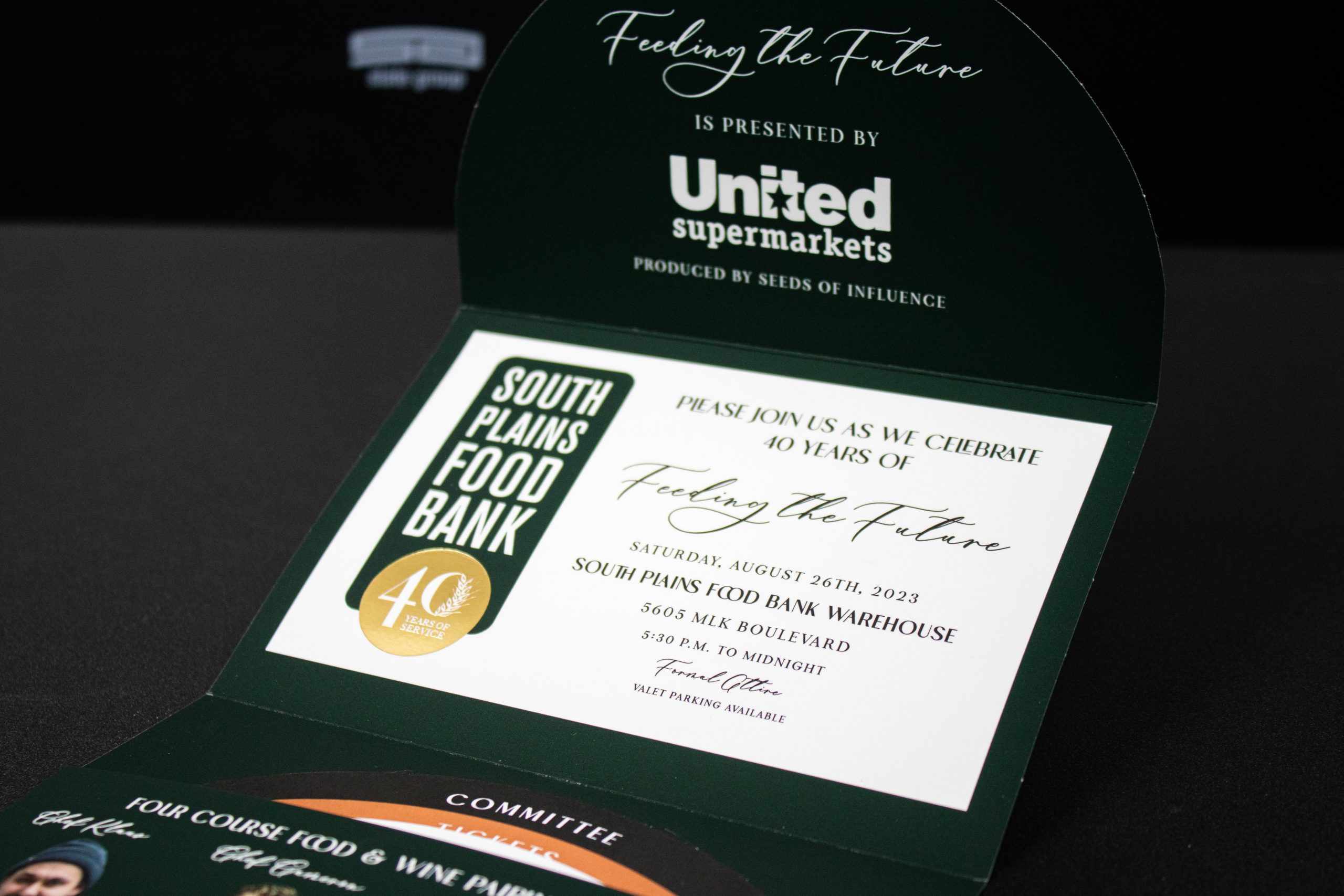 South Plains Food Bank Invitation - Slate Group