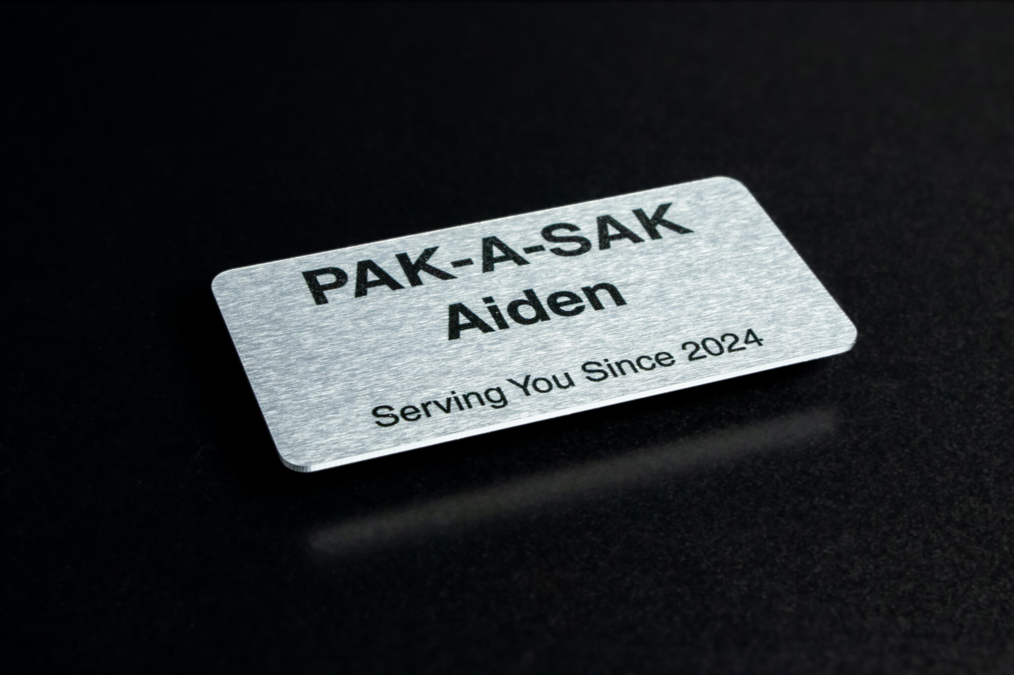 PAK-A-SAK Nametag - Slate Group
